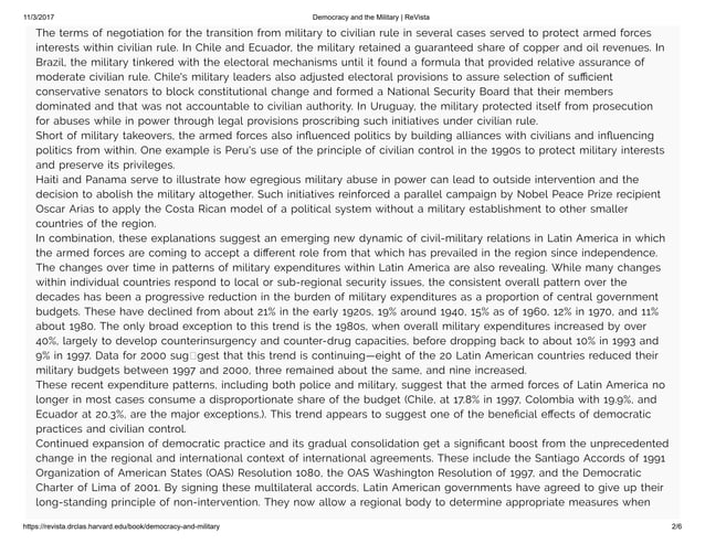 MILITARY AND DEMOCRACY | PDF