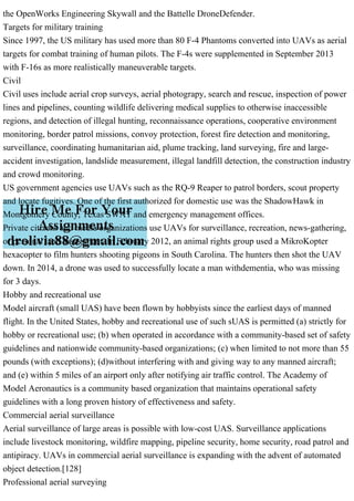 Military and law enforcement applications of UAVs have been placed u.pdf