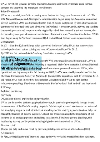 Military and law enforcement applications of UAVs have been placed u.pdf