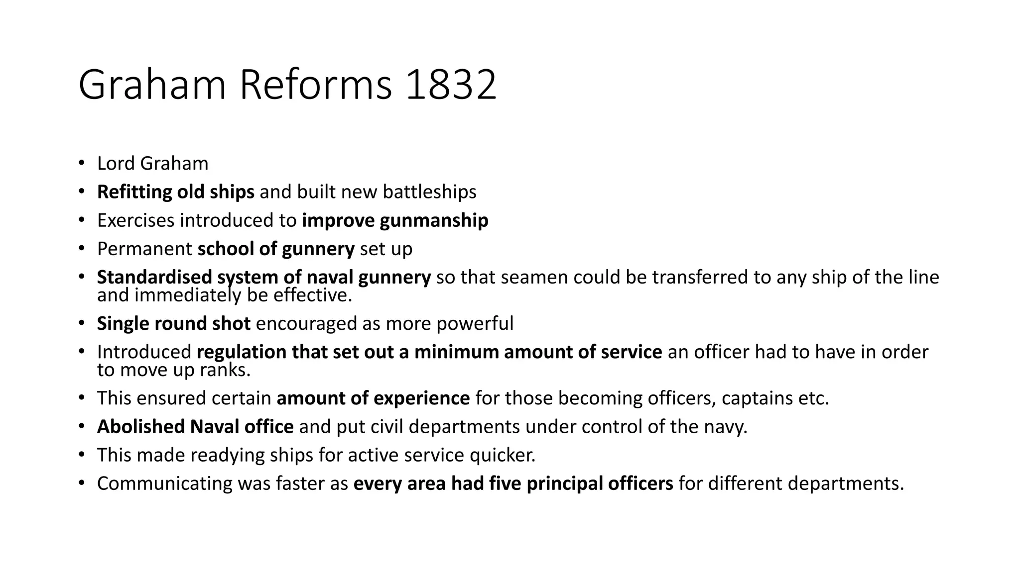 British Military and naval Reforms | PPTX