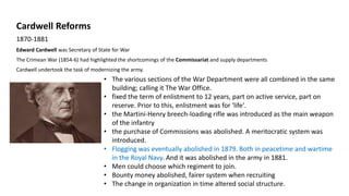 British Military and naval Reforms | PPTX