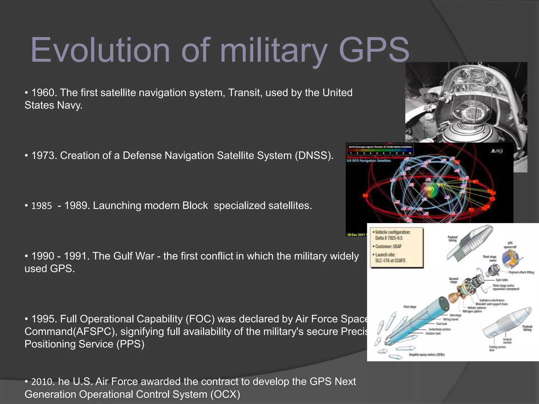 Military application of gps (slapik) | PPTX