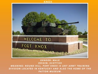 Military Inspired Baby Names | PDF