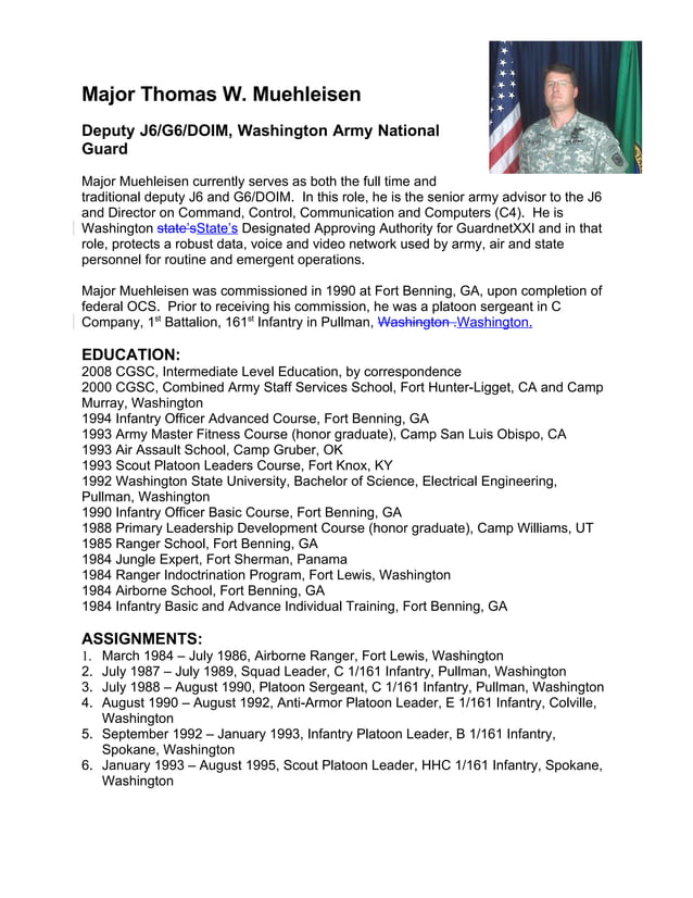 Military Biography | DOC