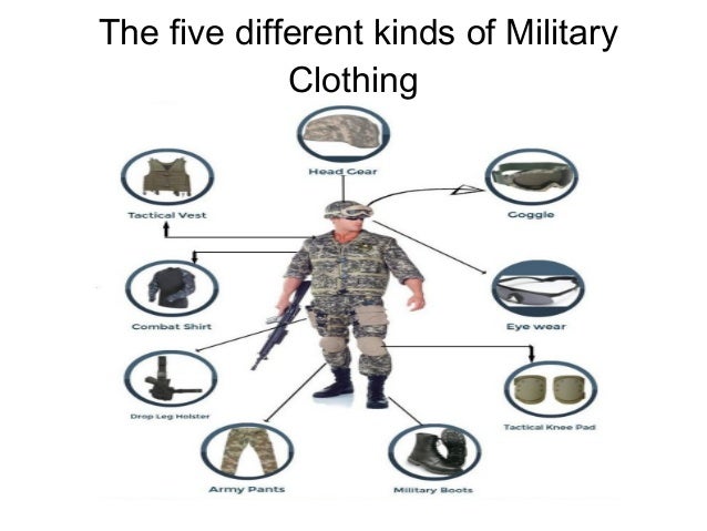 Military combat clothing wear by us army combatants