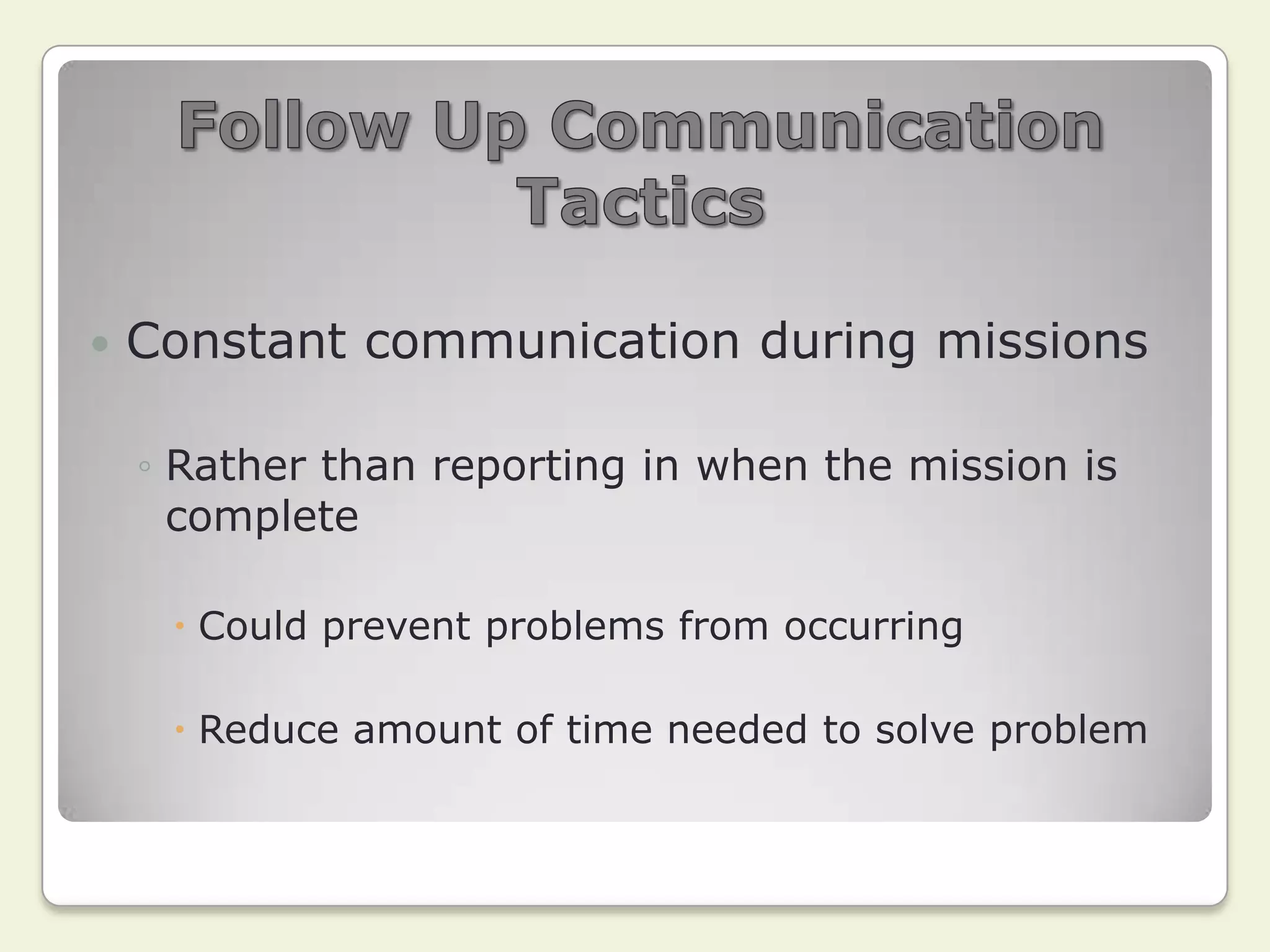 Military communication | PPTX