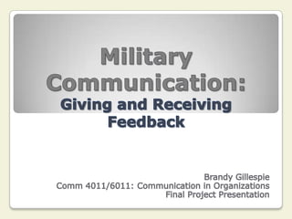 Military communication | PPTX