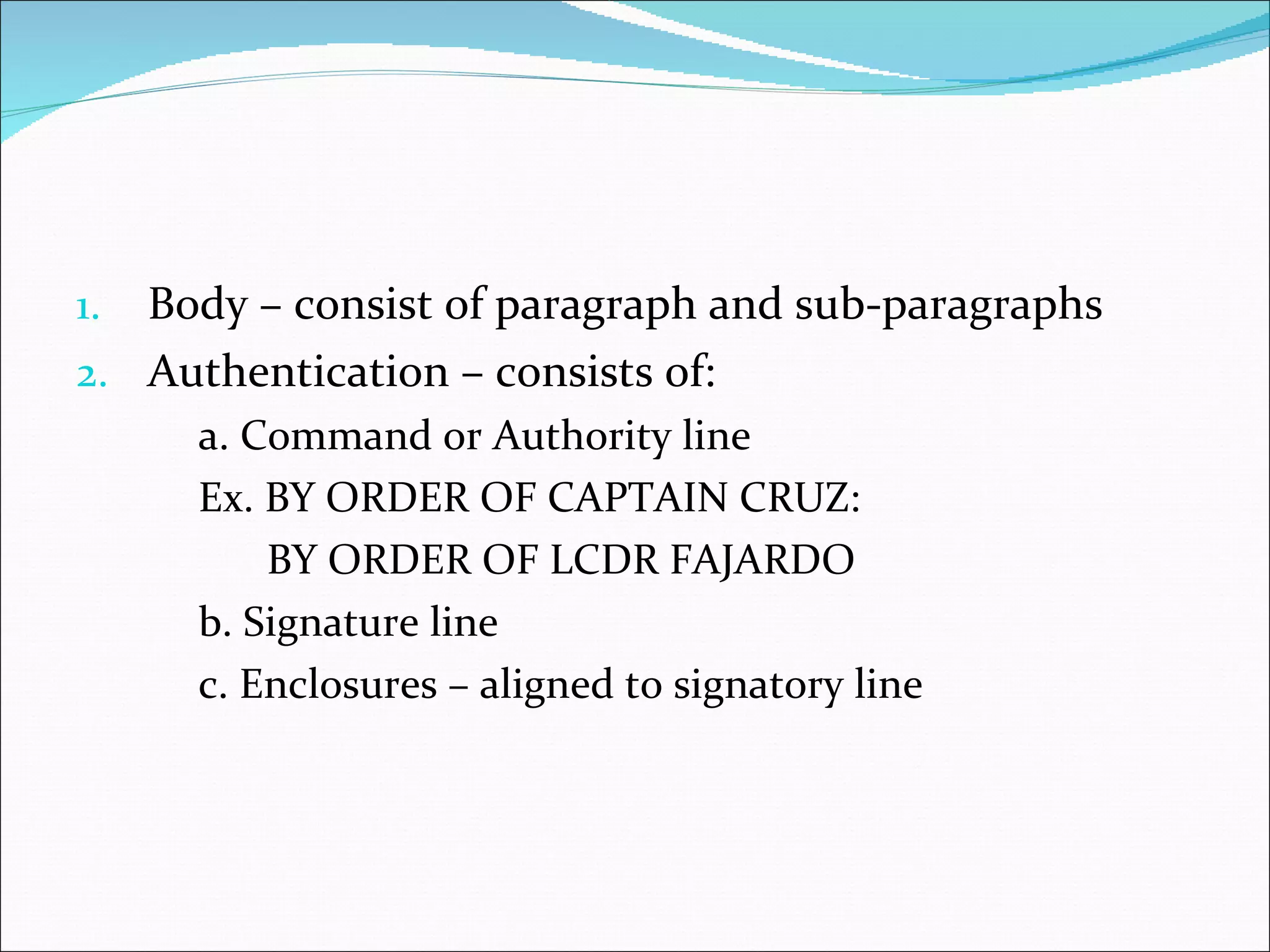 Military correspondence | PPT