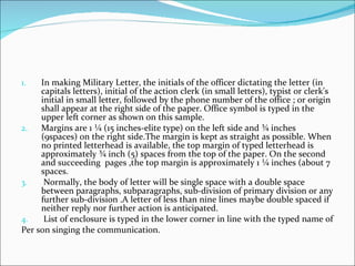 Military correspondence | PPT