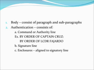 Military correspondence | PPT