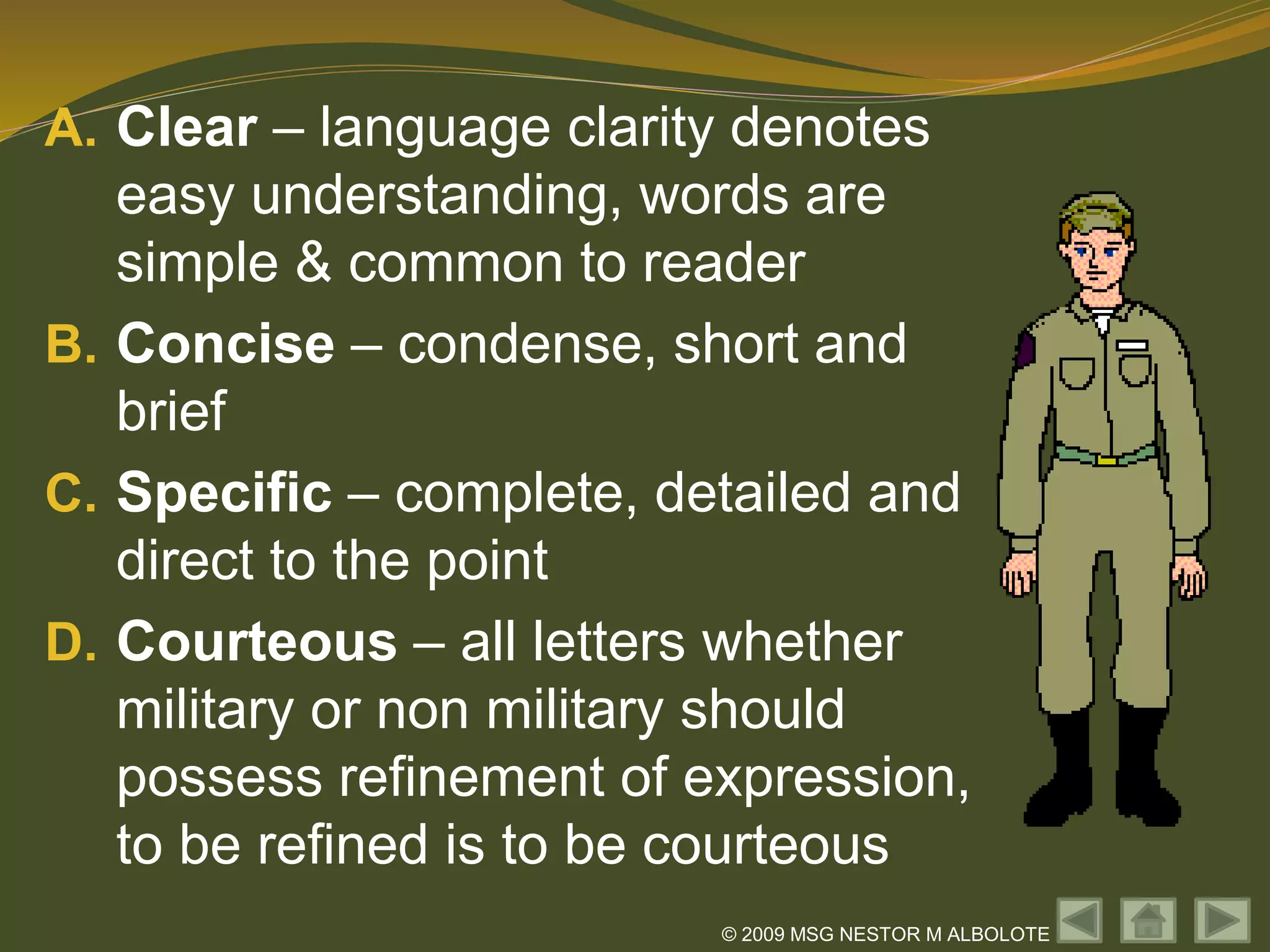 MILITARY CORRESPONDENCE.ppt