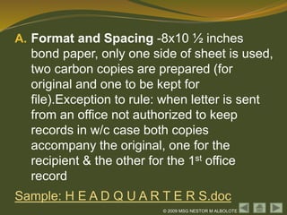 MILITARY CORRESPONDENCE.ppt