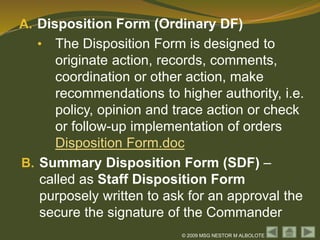 MILITARY CORRESPONDENCE.ppt