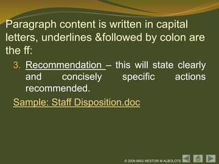 MILITARY CORRESPONDENCE.ppt