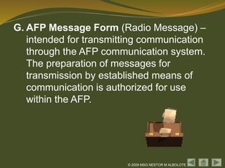 MILITARY CORRESPONDENCE.ppt