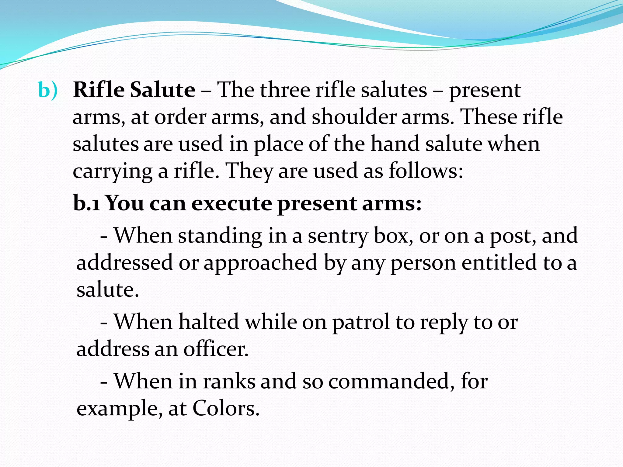 Military courtesy and discipline | PPTX