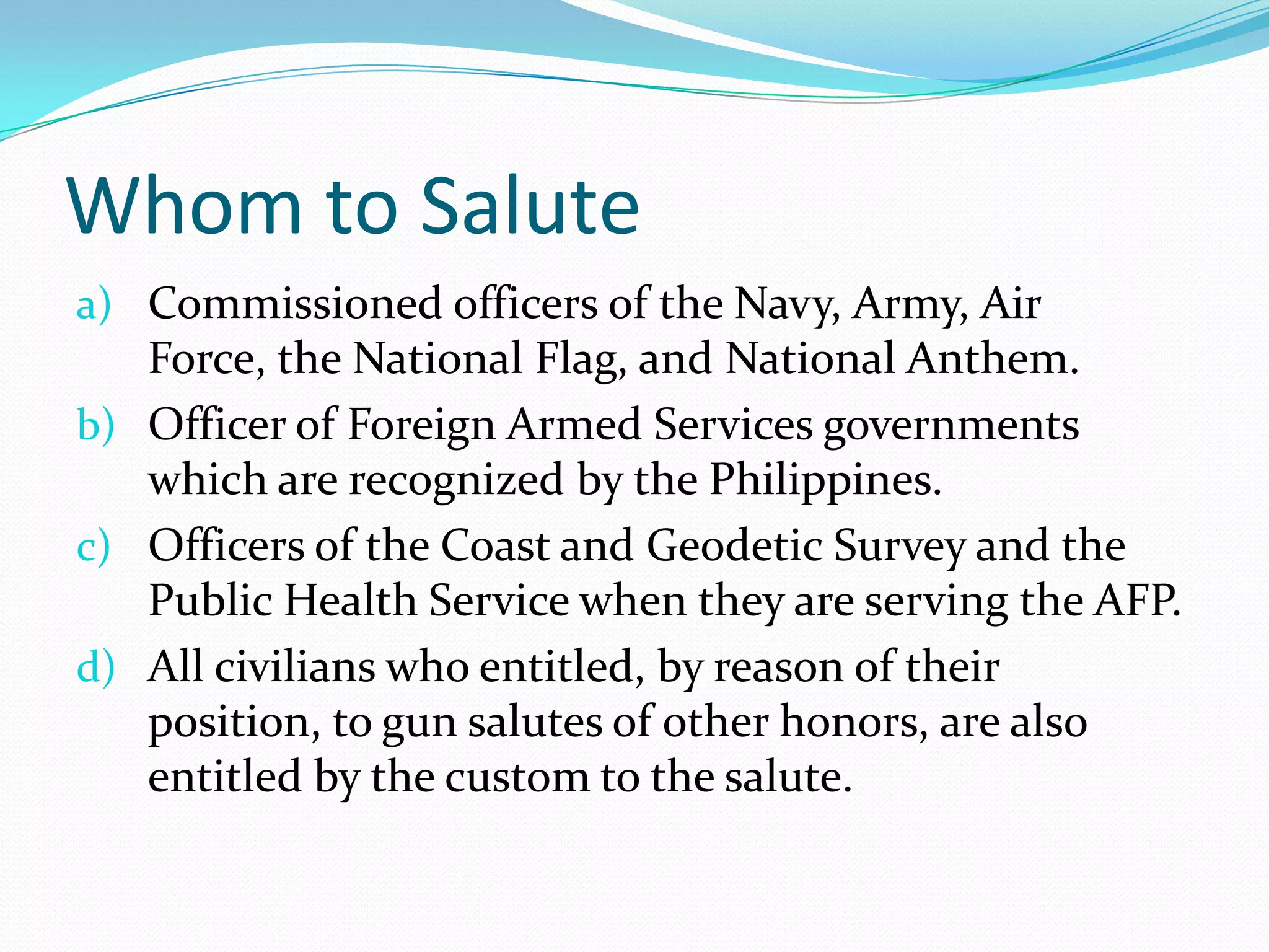 Military courtesy and discipline | PPTX