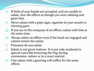 Military courtesy and discipline | PPTX