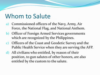 Military courtesy and discipline | PPTX