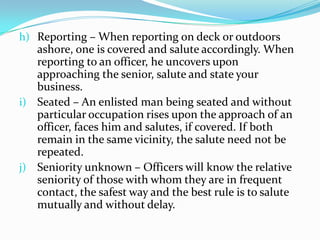 Military courtesy and discipline | PPTX