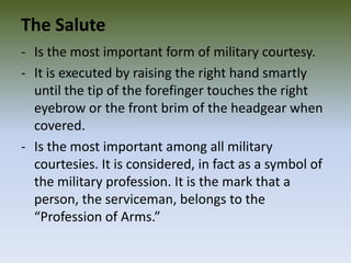 Military courtesy and discipline | PPTX