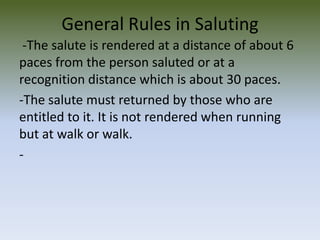 Military courtesy and discipline | PPTX