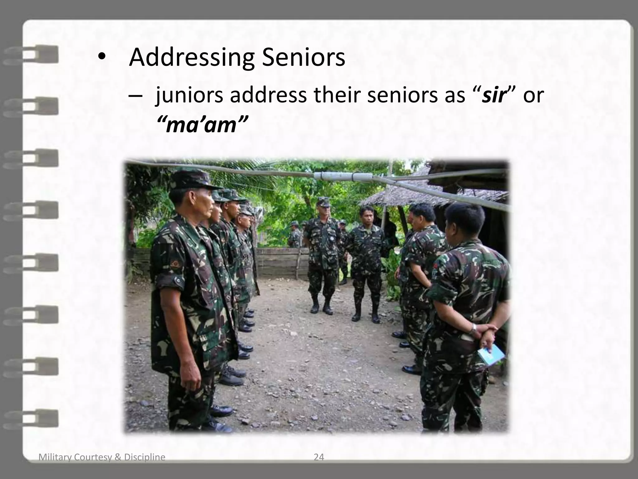 Military Courtesy and Discipline | PPT