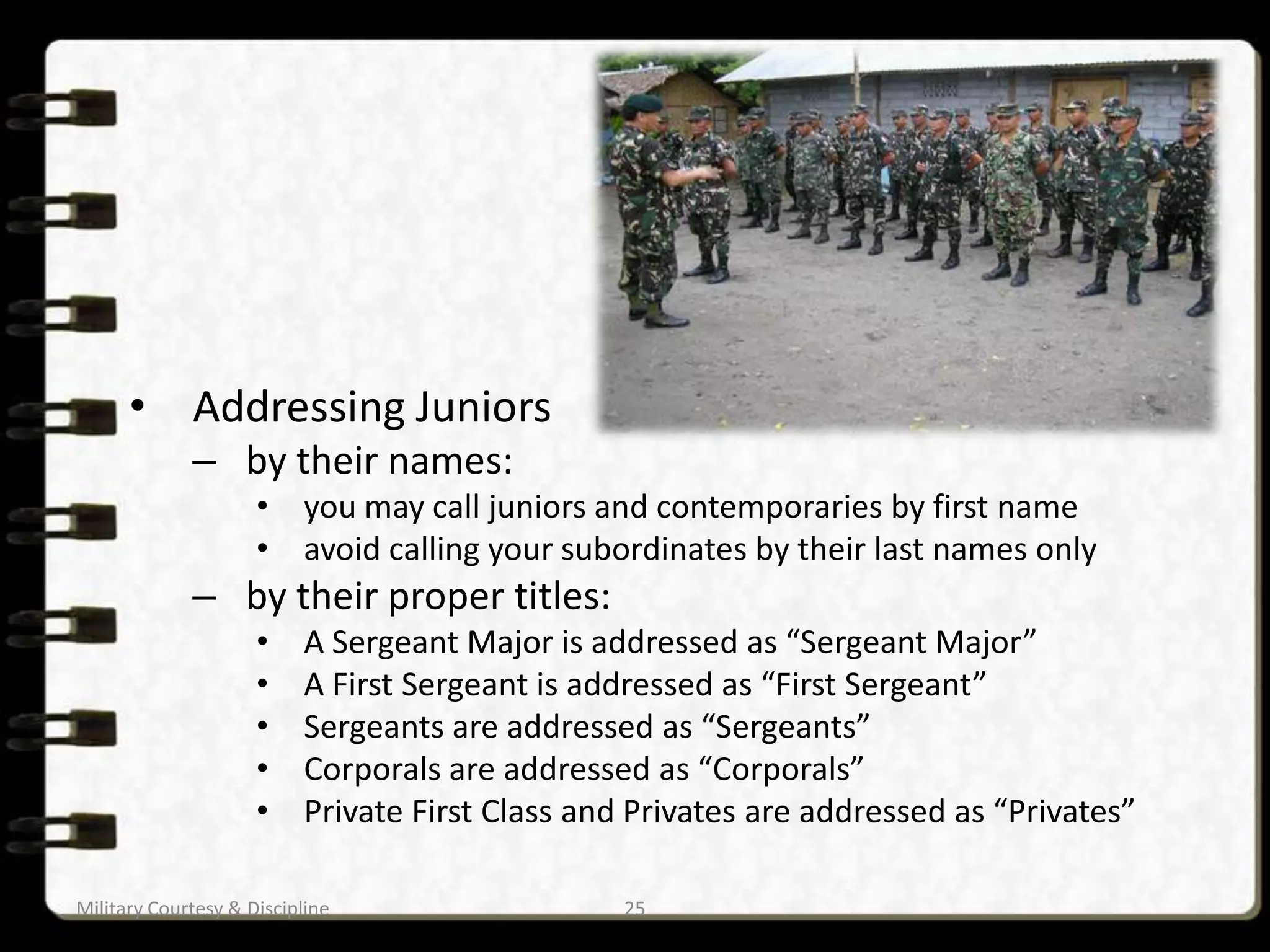 Military Courtesy and Discipline | PPT