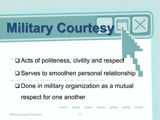 Military Courtesy and Discipline | PPT
