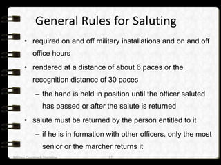 Military Courtesy and Discipline | PPT
