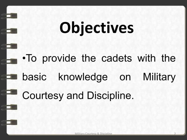 Military Courtesy and Discipline | PPT | Pets