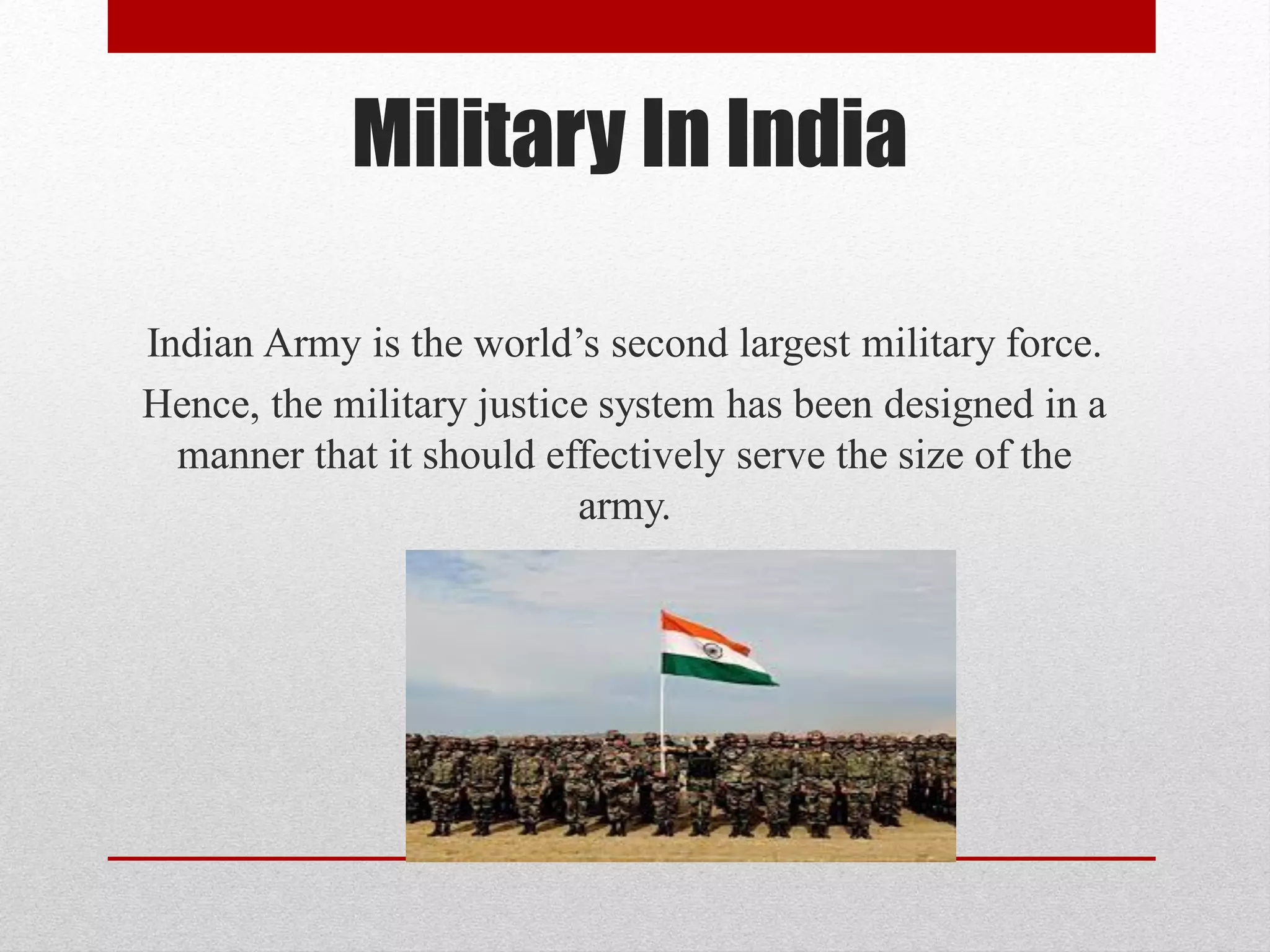 Military Court System Indian Army | PDF