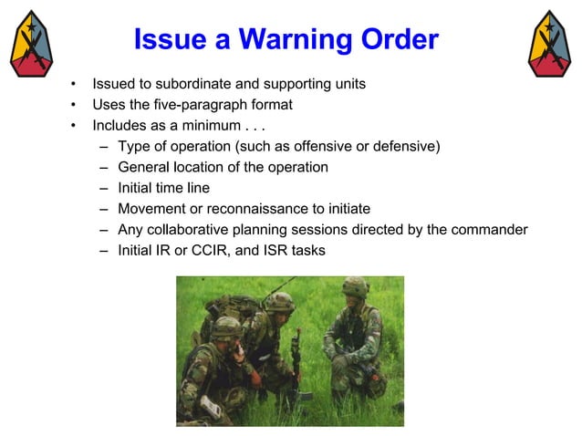 Military Decision Making Process (Mar 08) 1 | PPT