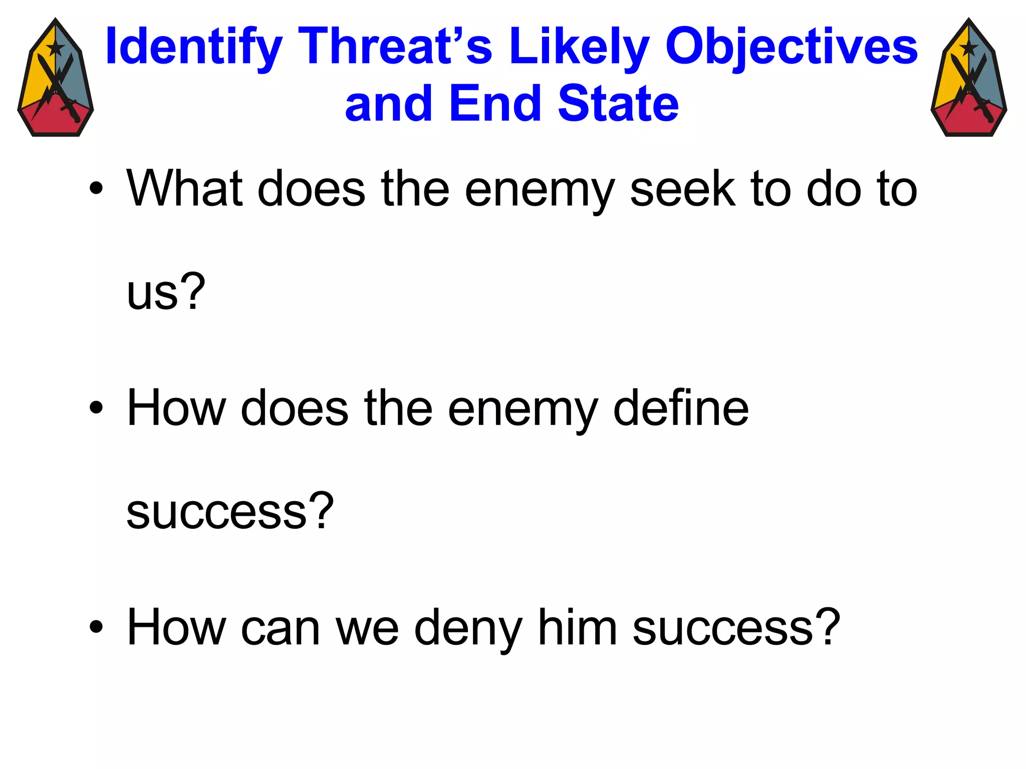 Military Decision Making Process (Mar 08) 2 | PPT