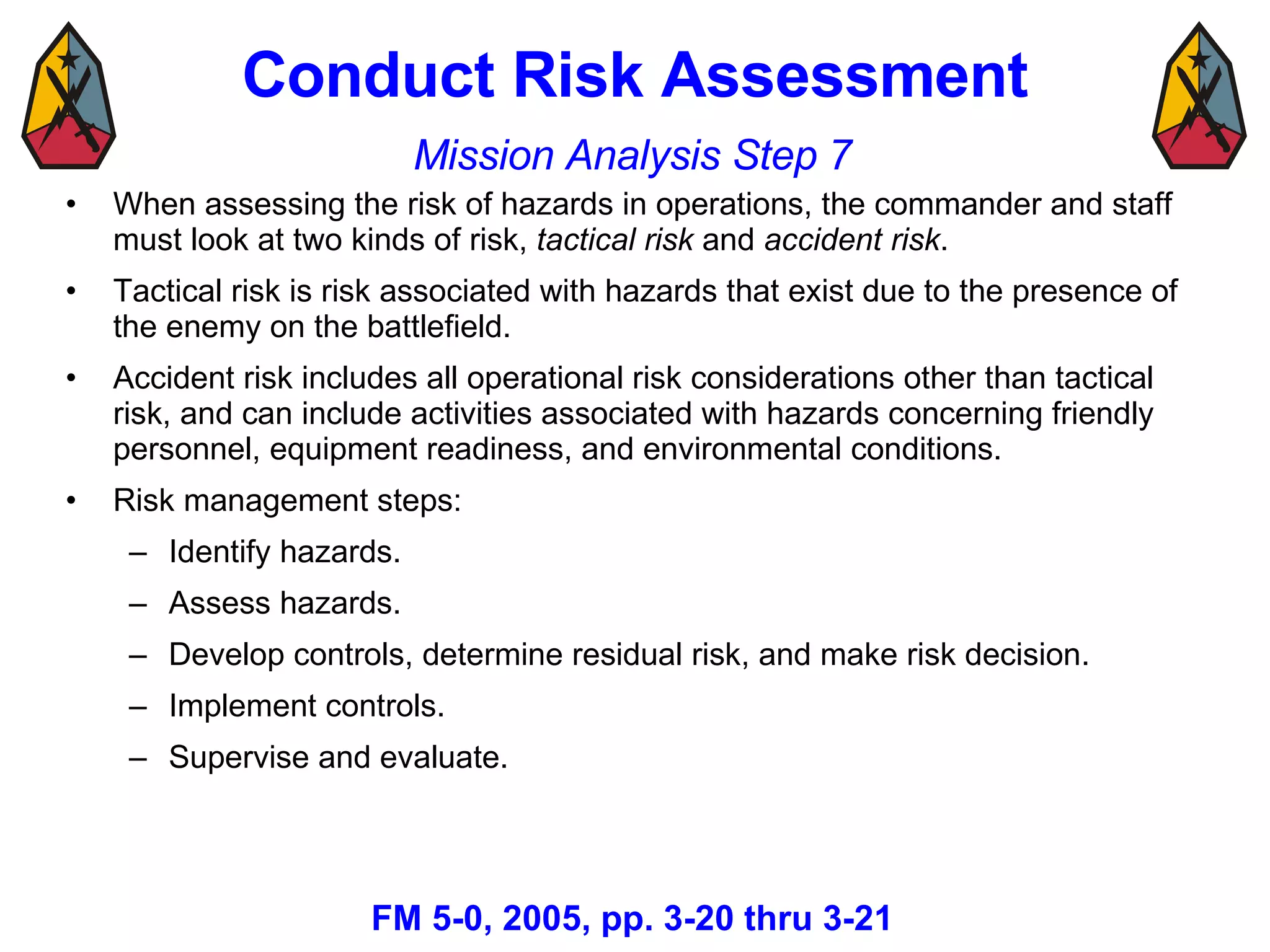 Military Decision Making Process (Mar 08) 3 | PPT