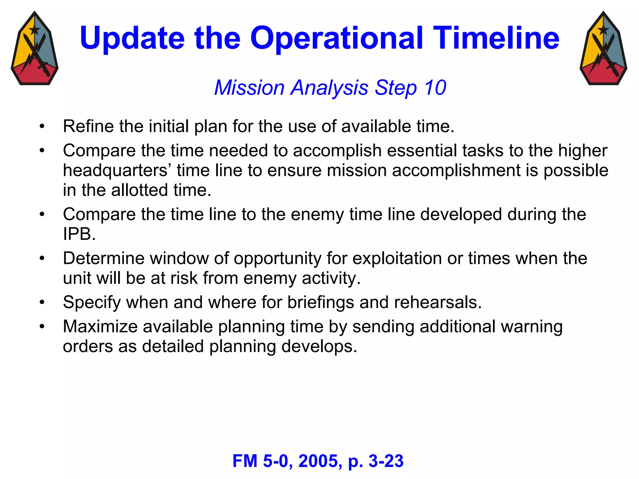 Military Decision Making Process (Mar 08) 3 | PPT