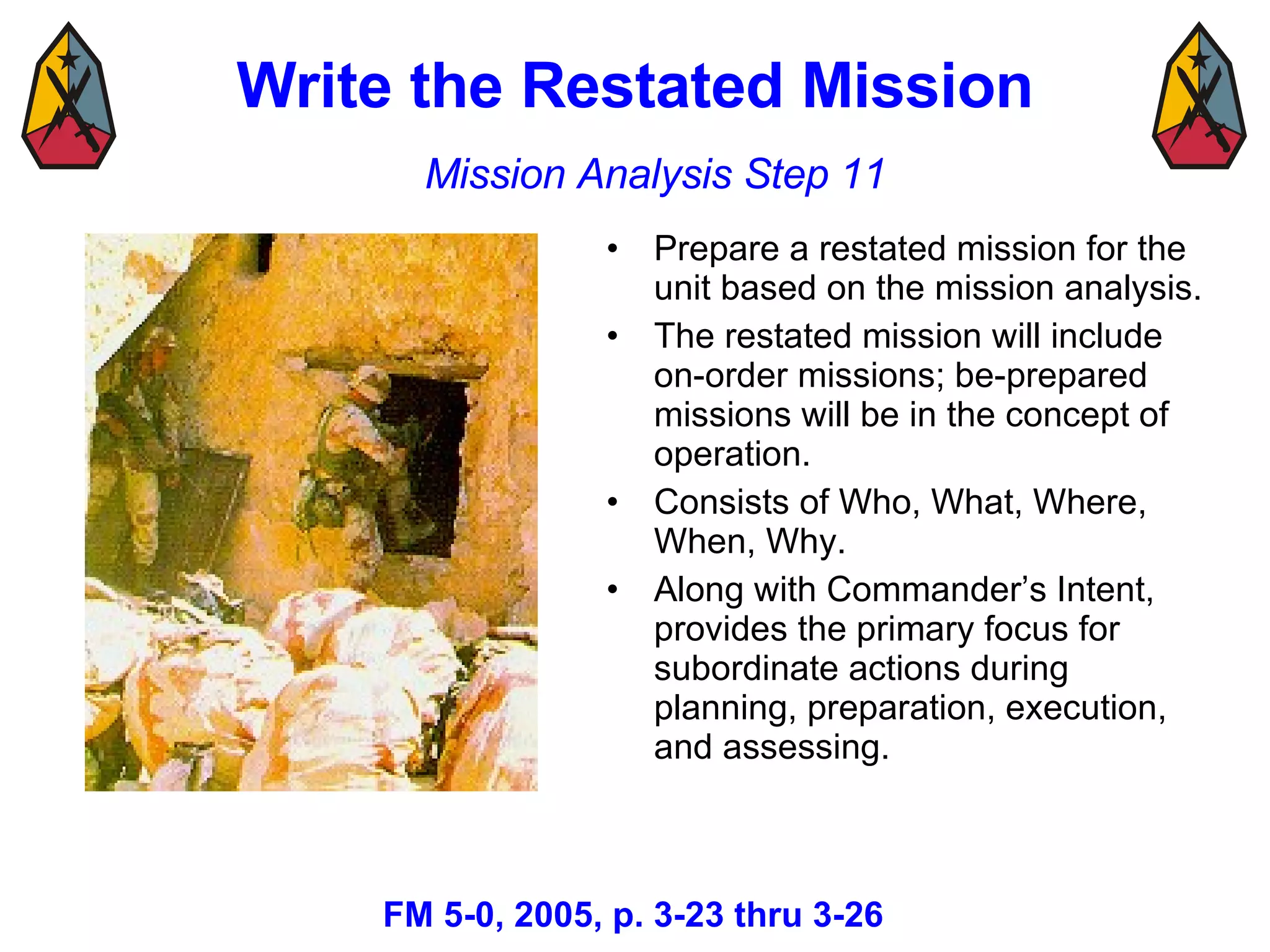 Military Decision Making Process (Mar 08) 3 | PPT