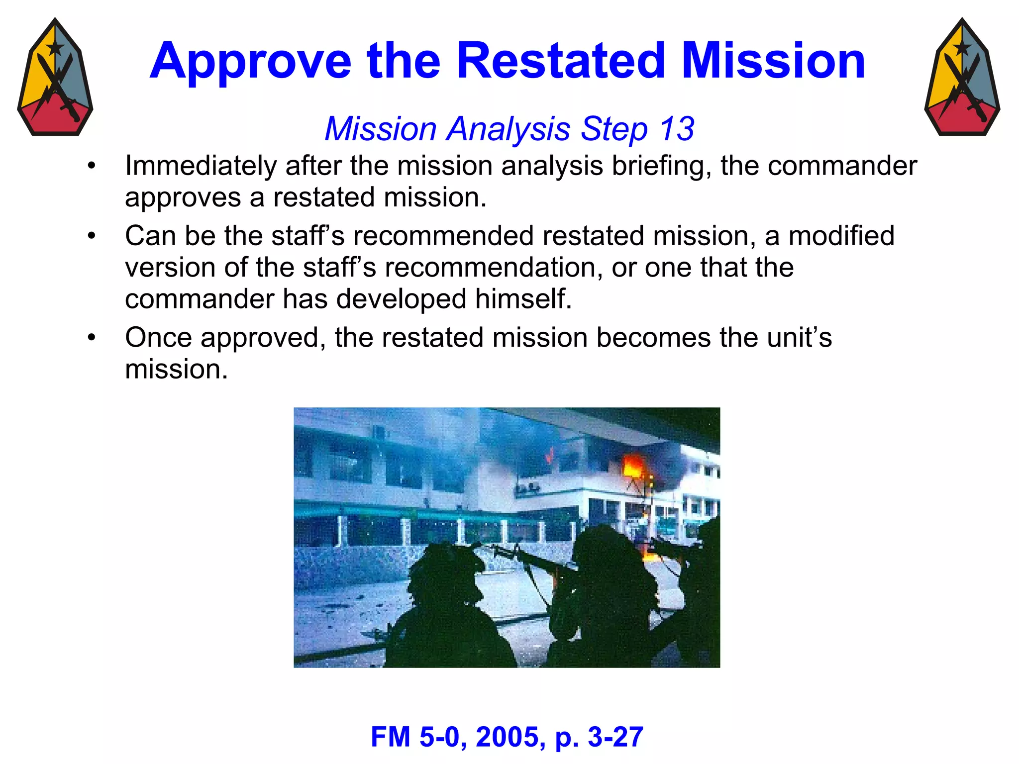 Military Decision Making Process (Mar 08) 3 | PPT