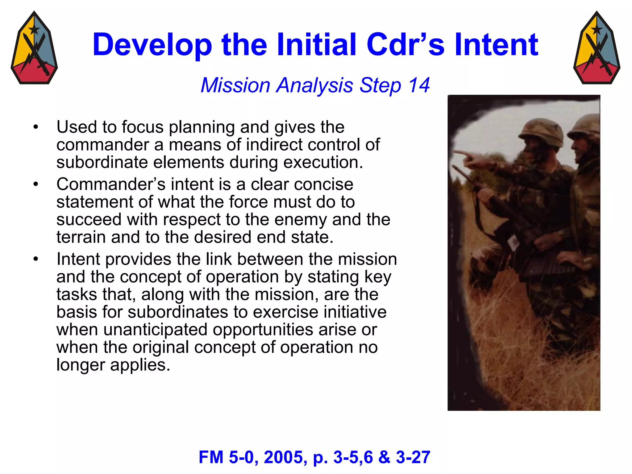 Military Decision Making Process (Mar 08) 3 | PPT