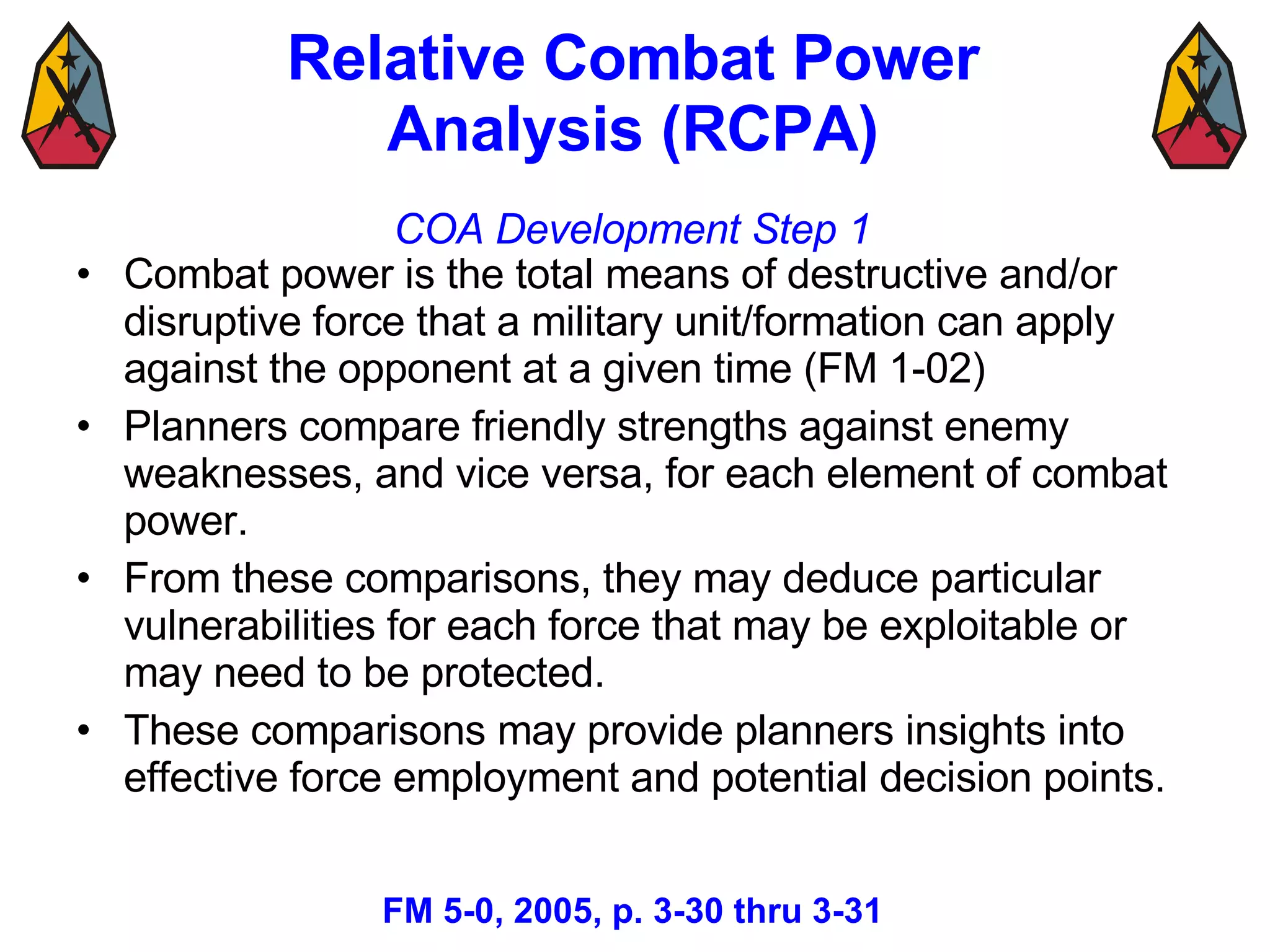 Military Decision Making Process (Mar 08) 3 | PPT