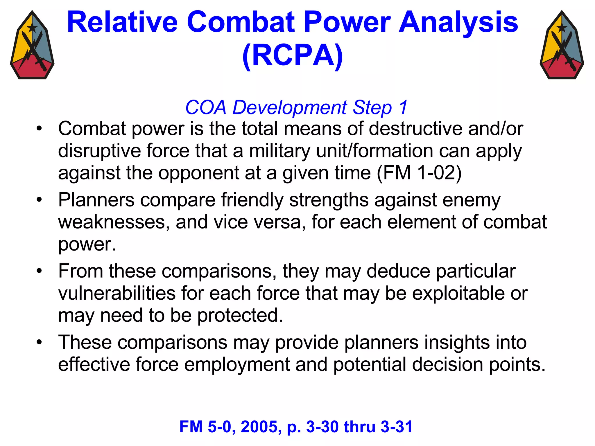 Military Decision Making Process (Mar 08) 3 | PPT