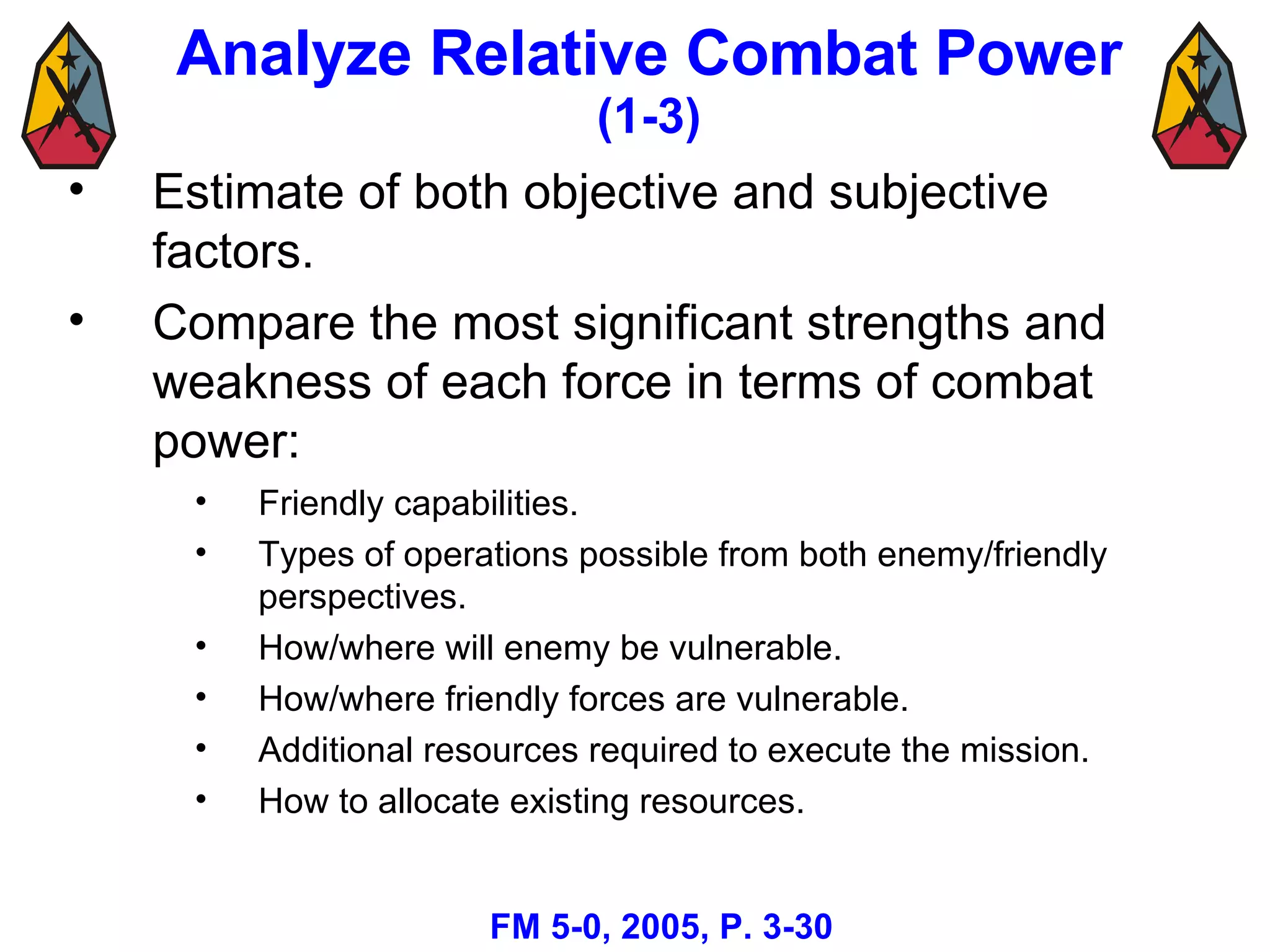 Military Decision Making Process (Mar 08) 3 | PPT