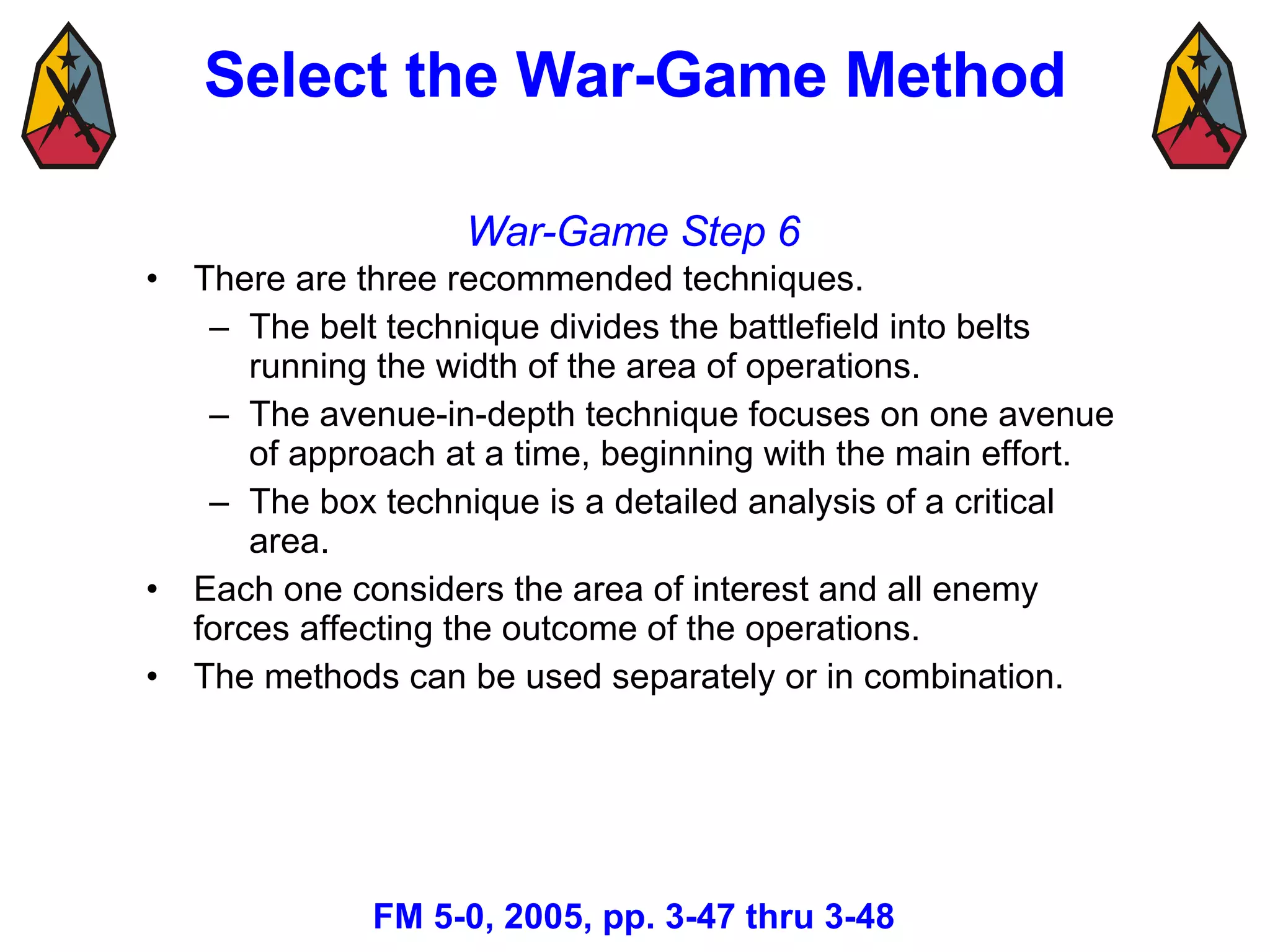 Military Decision Making Process (Mar 08) 3 | PPT