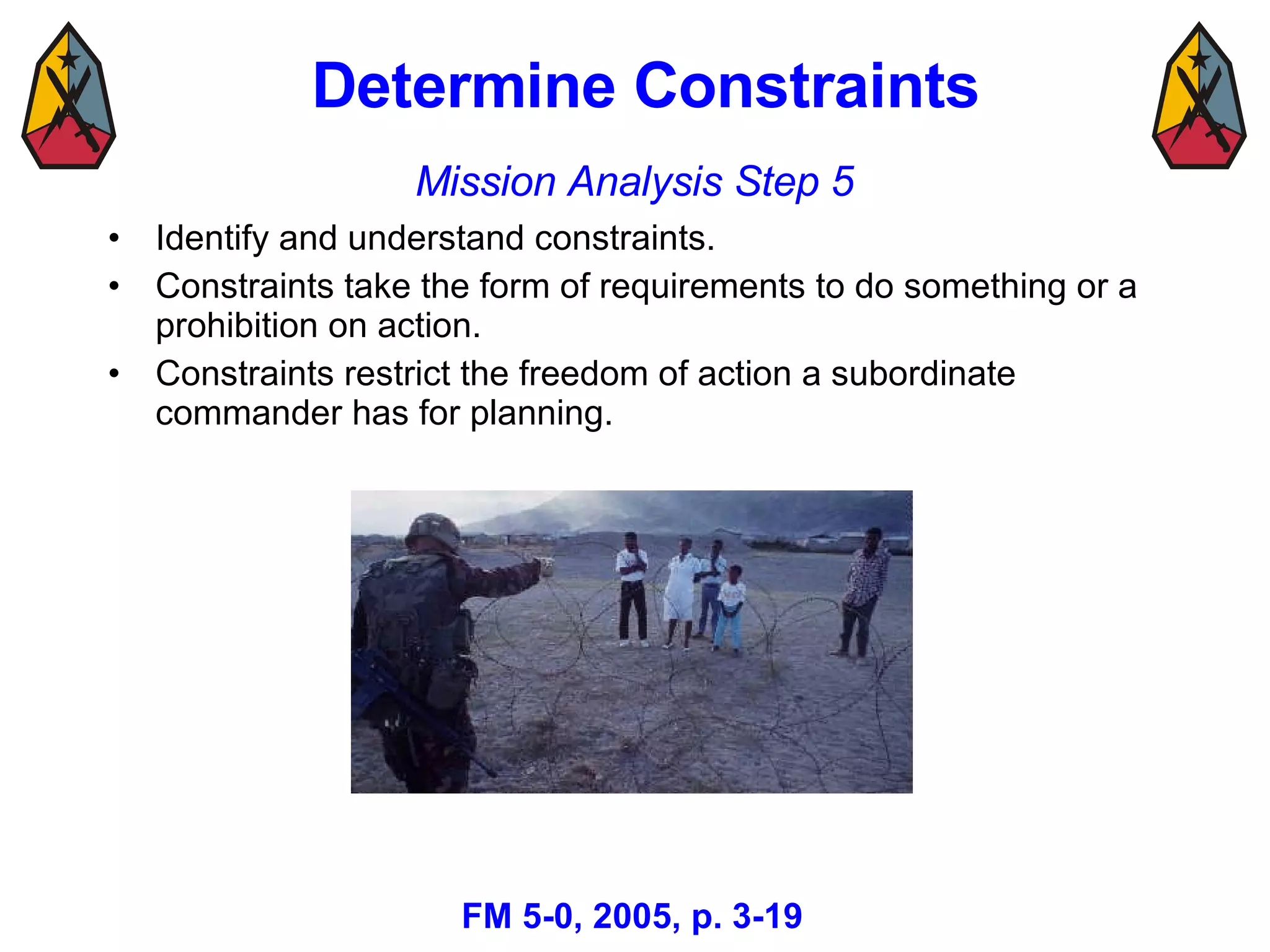 Military Decision Making Process (Mar 08) 3 | PPT