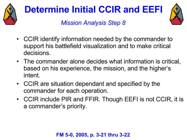 Military Decision Making Process (Mar 08) 3 | PPT | Death, Injury, or ...