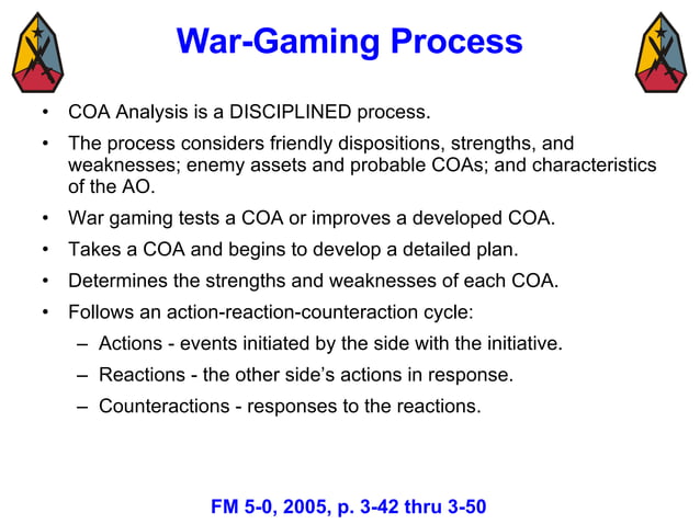 Military Decision Making Process (Mar 08) 3 | PPT | Death, Injury, or ...