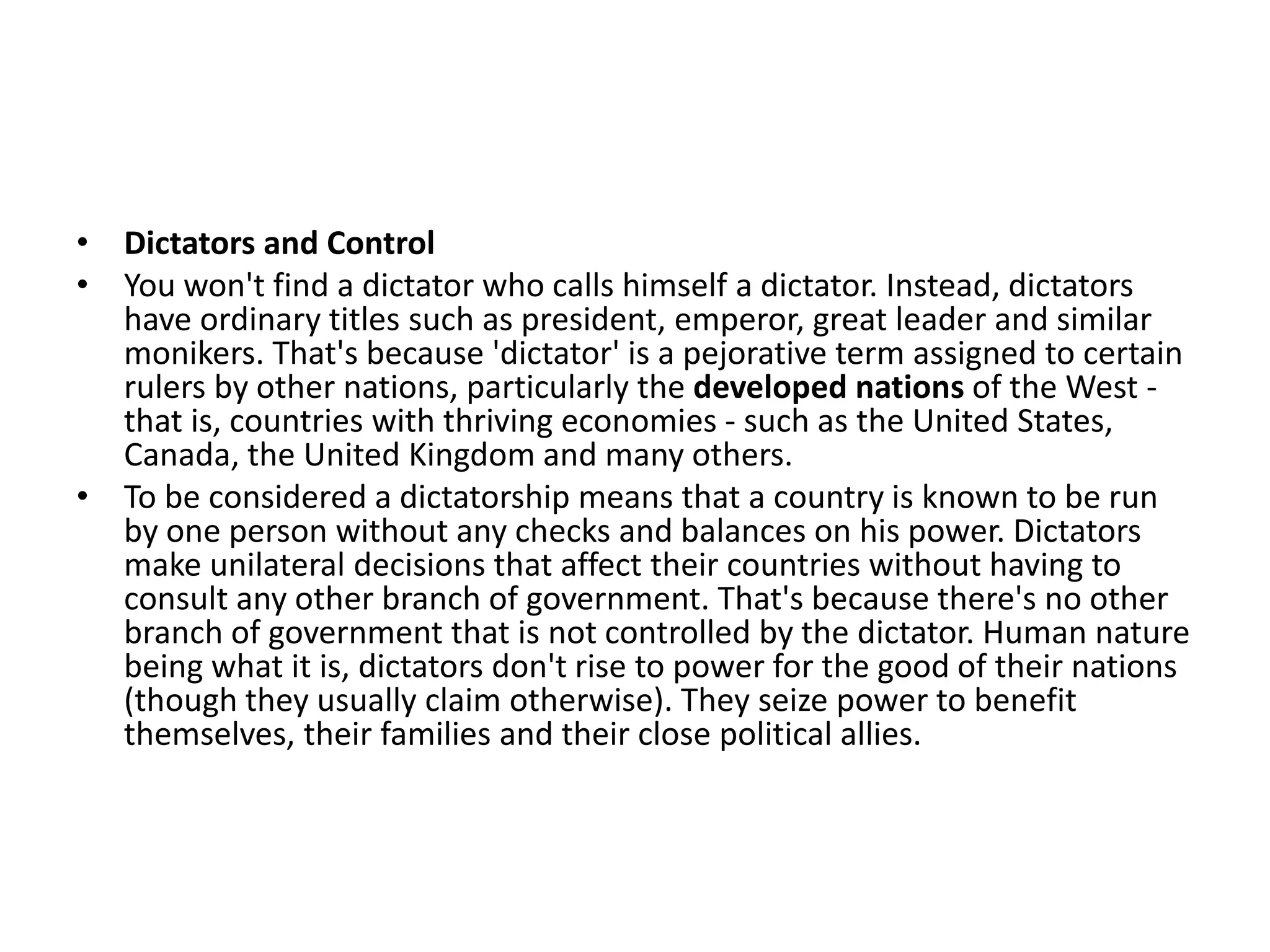 Military dictatorship | PPTX