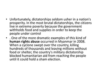 Military dictatorship | PPTX