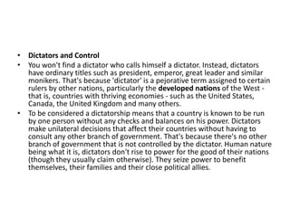 Military dictatorship | PPTX