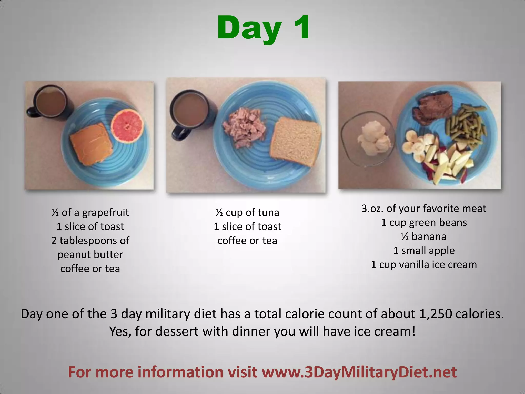 How to use the 3 day military diet | PPT